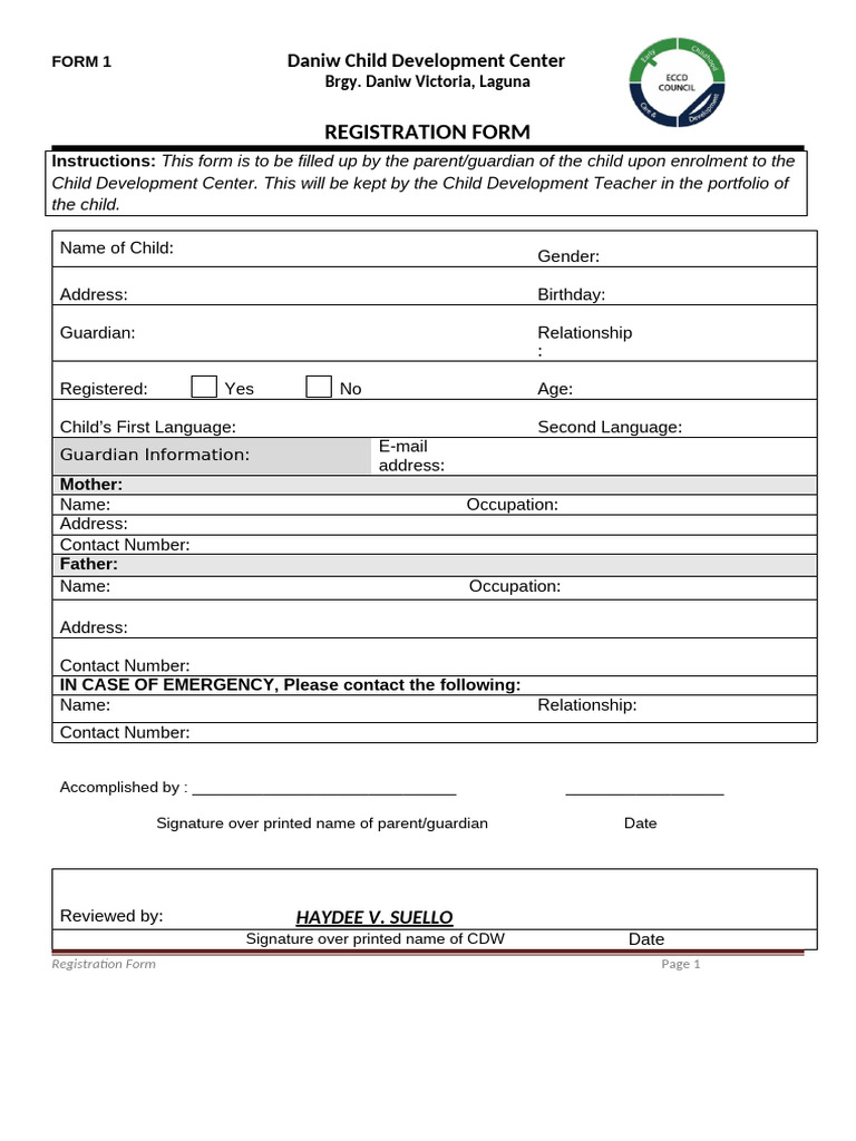 Forms 1 5 For Registration 2021 Mame | PDF