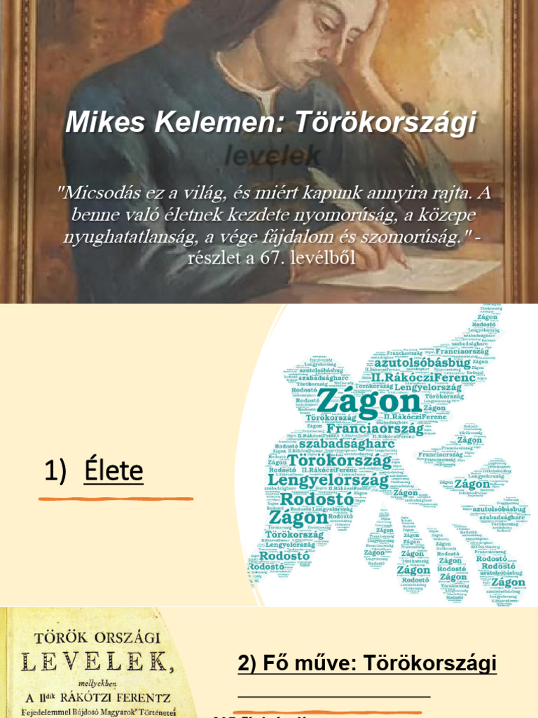 Mikes Kelemen A Törökországi Levelek | PDF