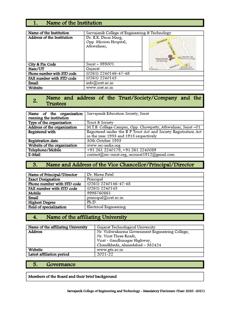 Mandatory Disclosure 2021 2022 | PDF | Engineering