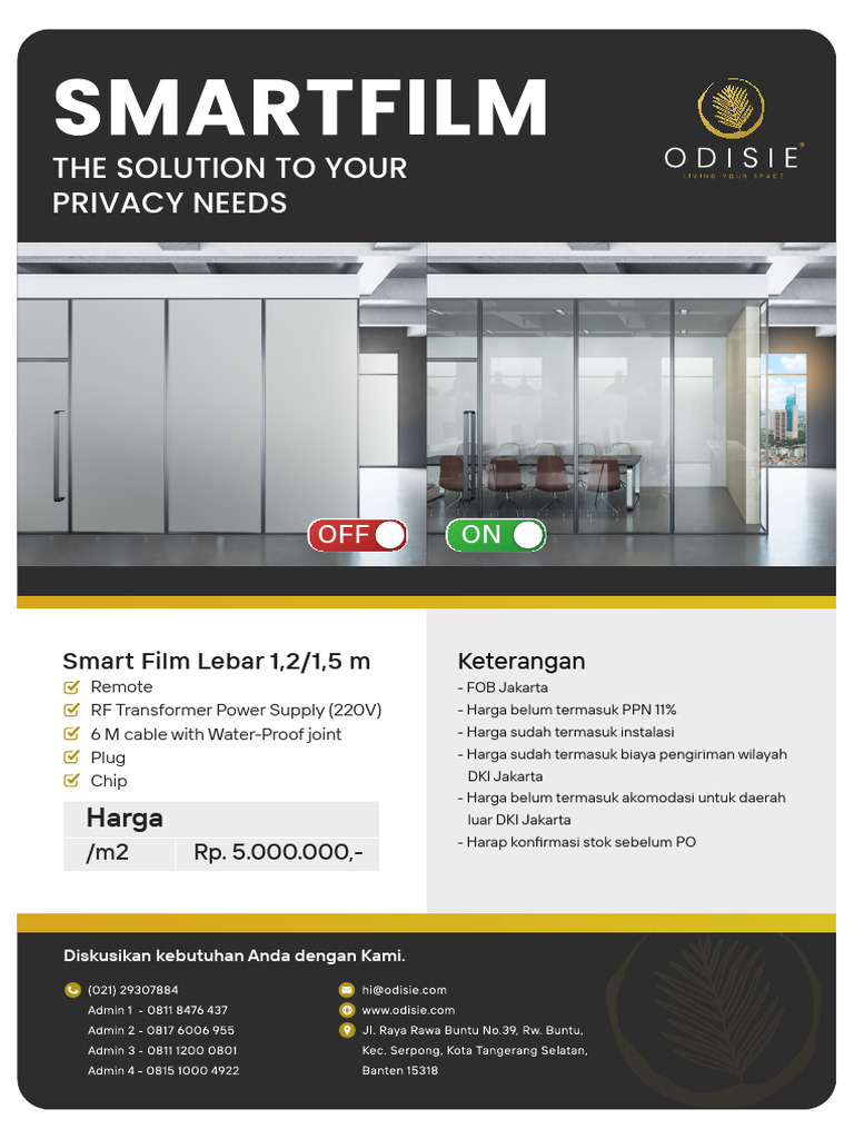 Price List Smart Film | PDF