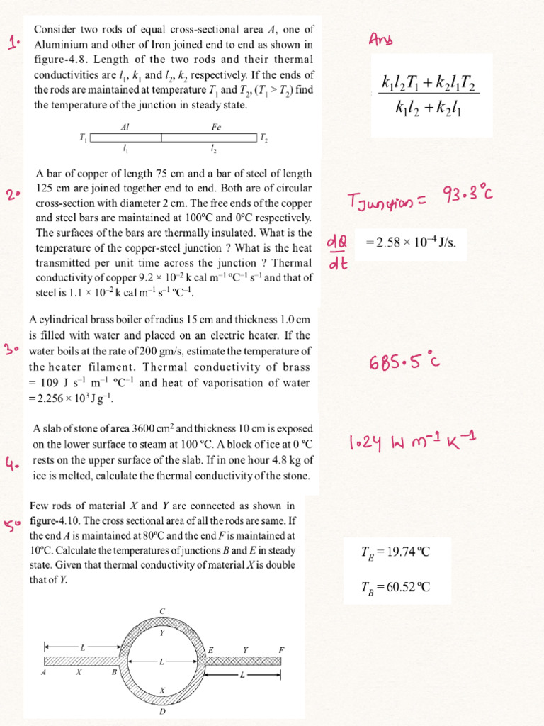 Heat Transfer Assignment 1 | PDF