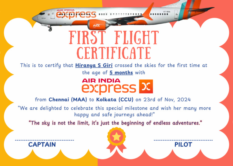 Flight Certificate | PDF