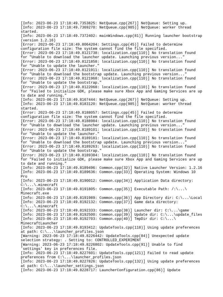 Launcher Log | PDF | Directory (Computing) | Microsoft Software