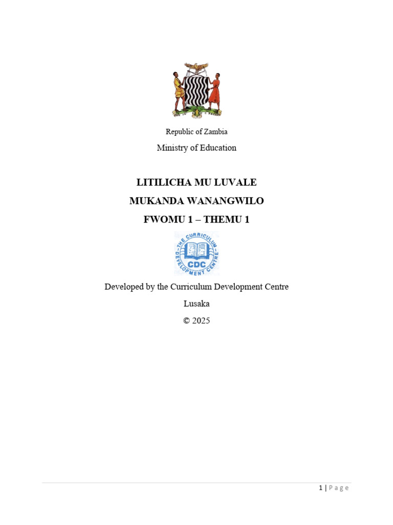 Curriculum Guide for Luvale Language | PDF | Traditional Stories | Folklore