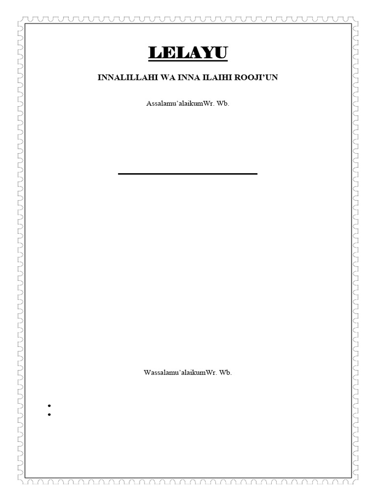 Lelayu Kariyo Taruno | PDF