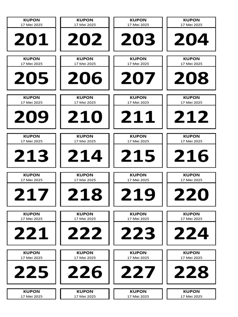 Kupon 201-300 | PDF