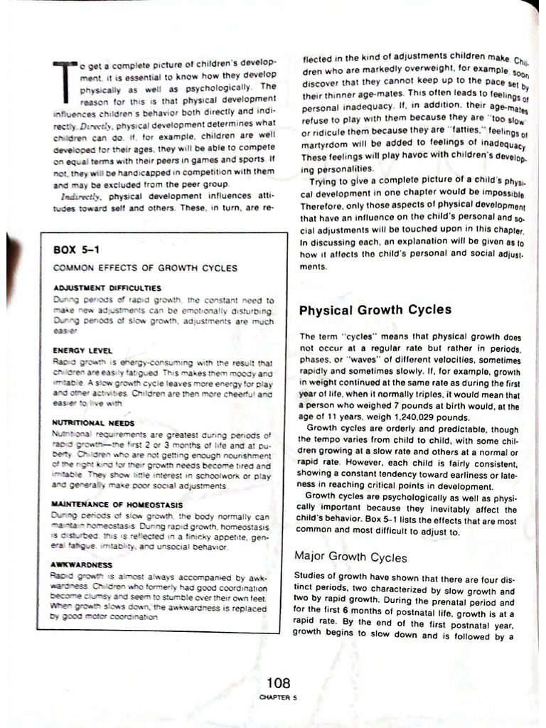 Physical Development | PDF