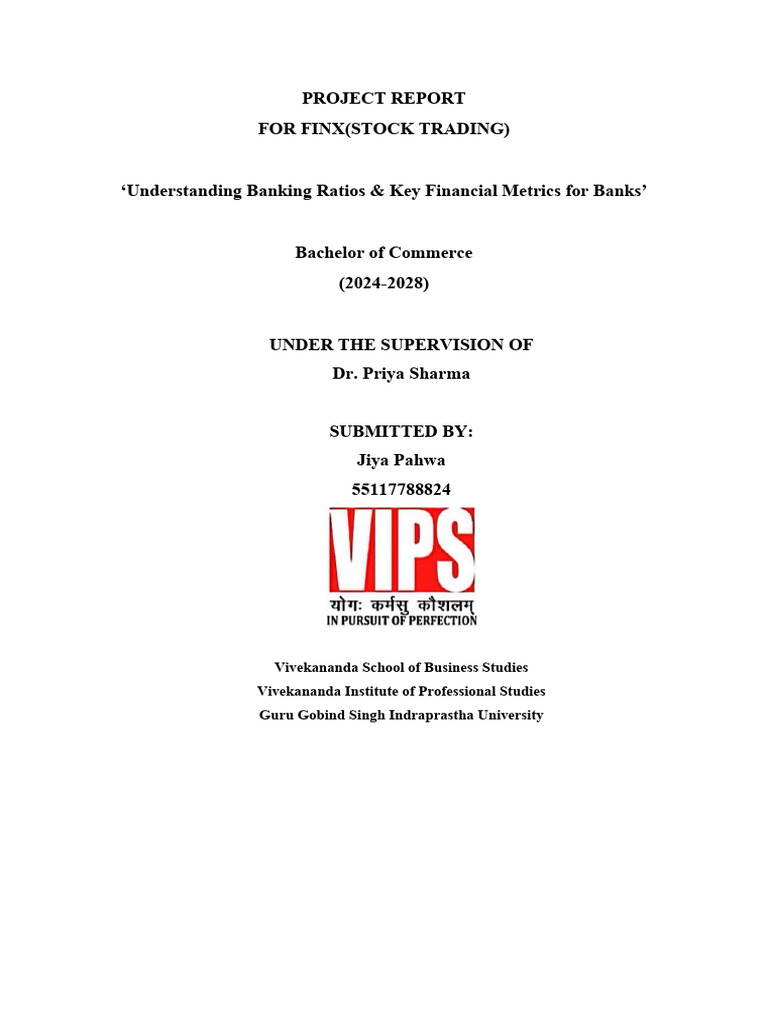 Banking Ratios & Metrics Analysis | PDF | Capital Requirement | Banks