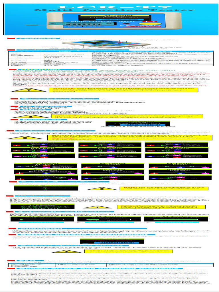 Lcr-t7 User Manual | PDF