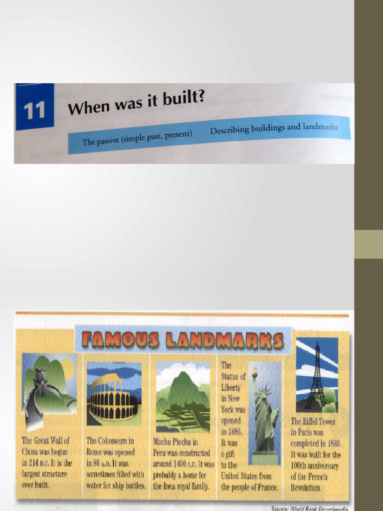 Unit 11 When Was It Built | PDF