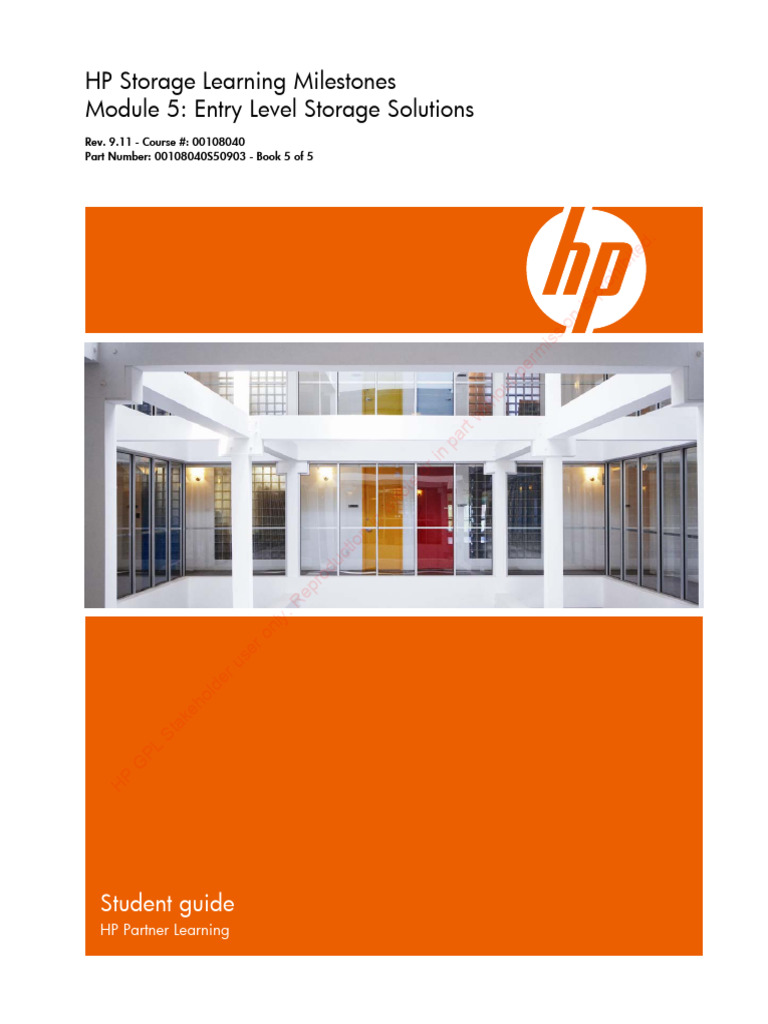 HP Entry Level Storage Solutions Guide | PDF | Hewlett Packard | Backup