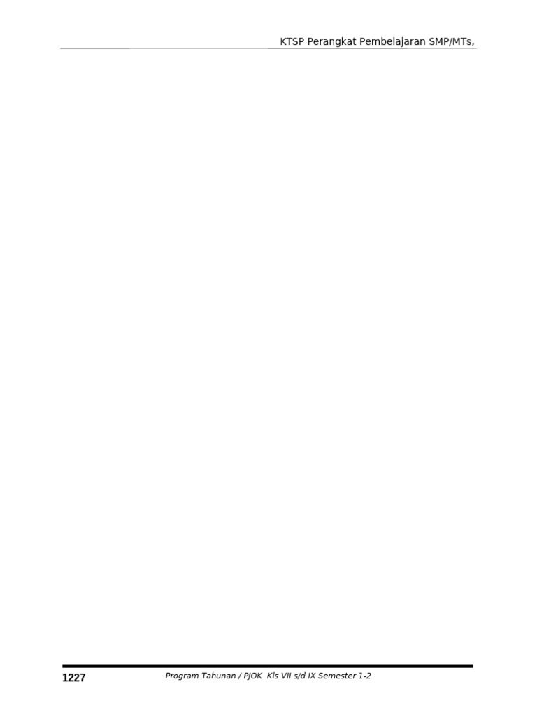 Prota SMP Pjok | PDF