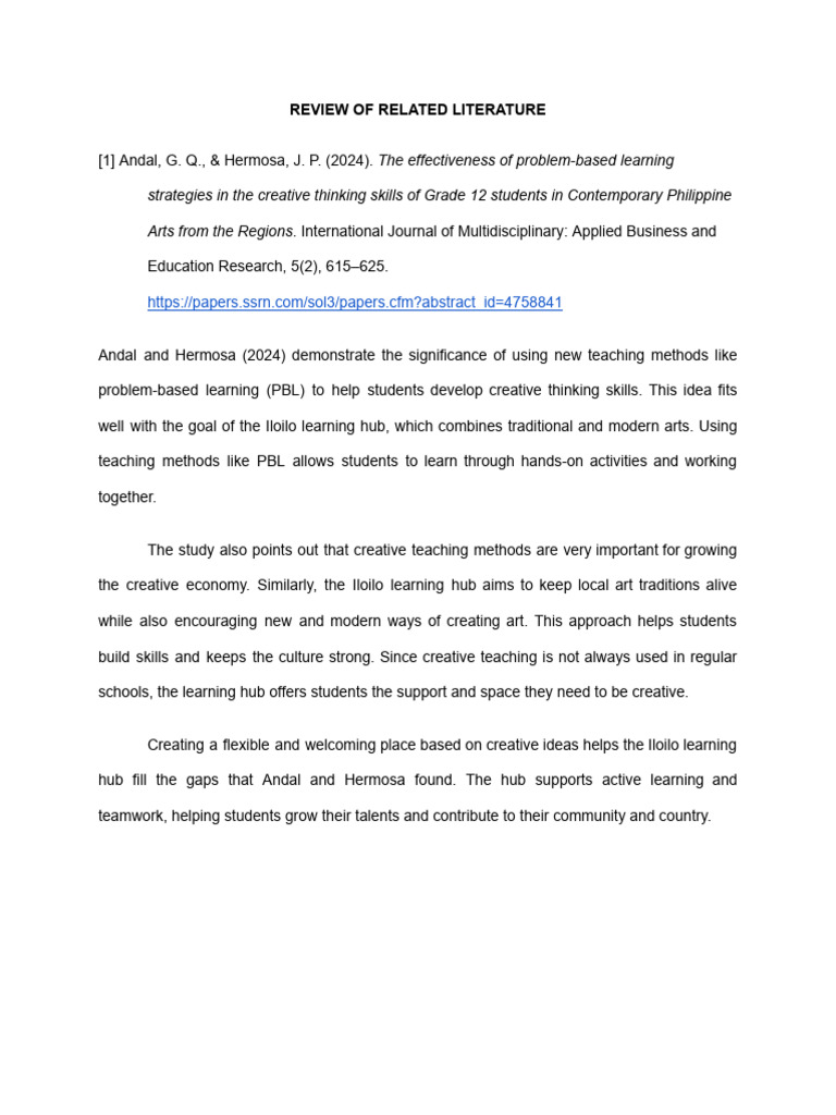 05 - 23 - RRL and Case Study (Rosa) | PDF | Sustainability | Collaboration