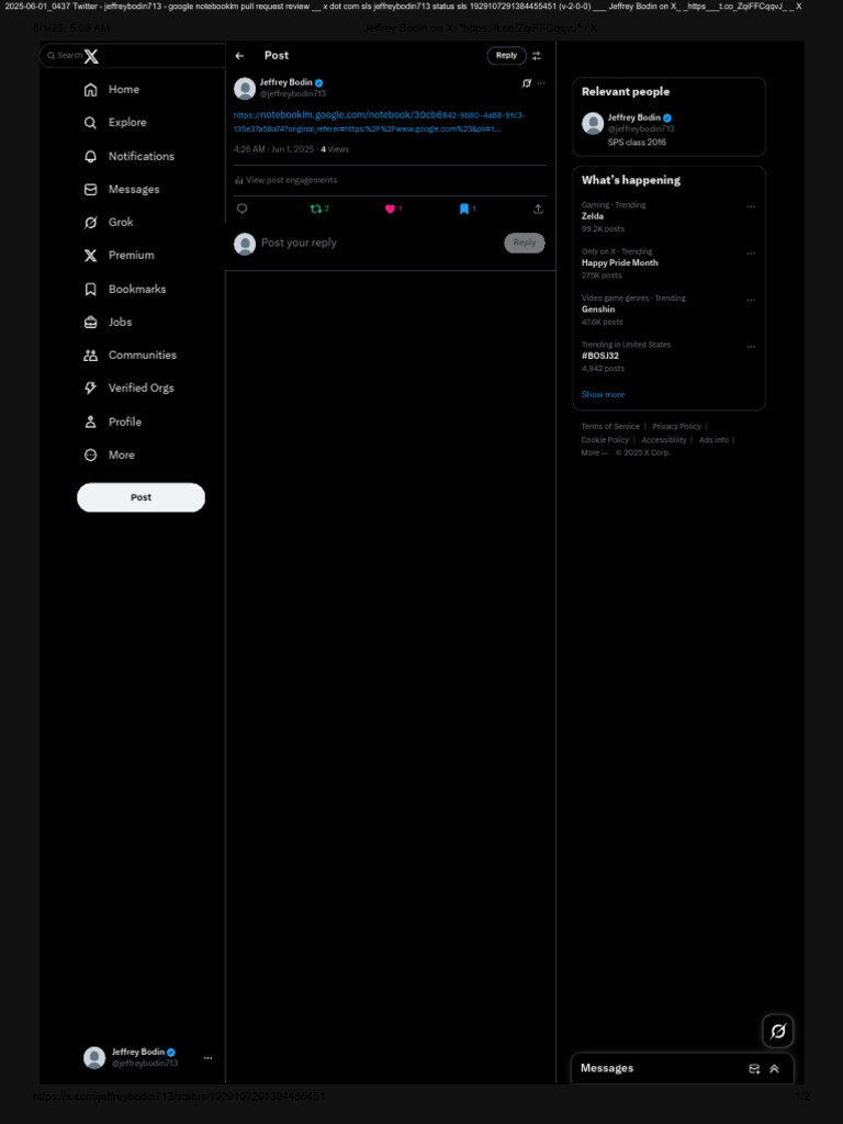 Home Explore Notifications Messages Grok Premium Bookmarks Jobs ...