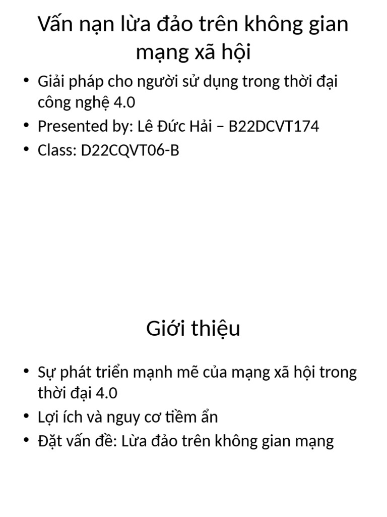 Slide Lua Dao Mang Xa Hoi | PDF
