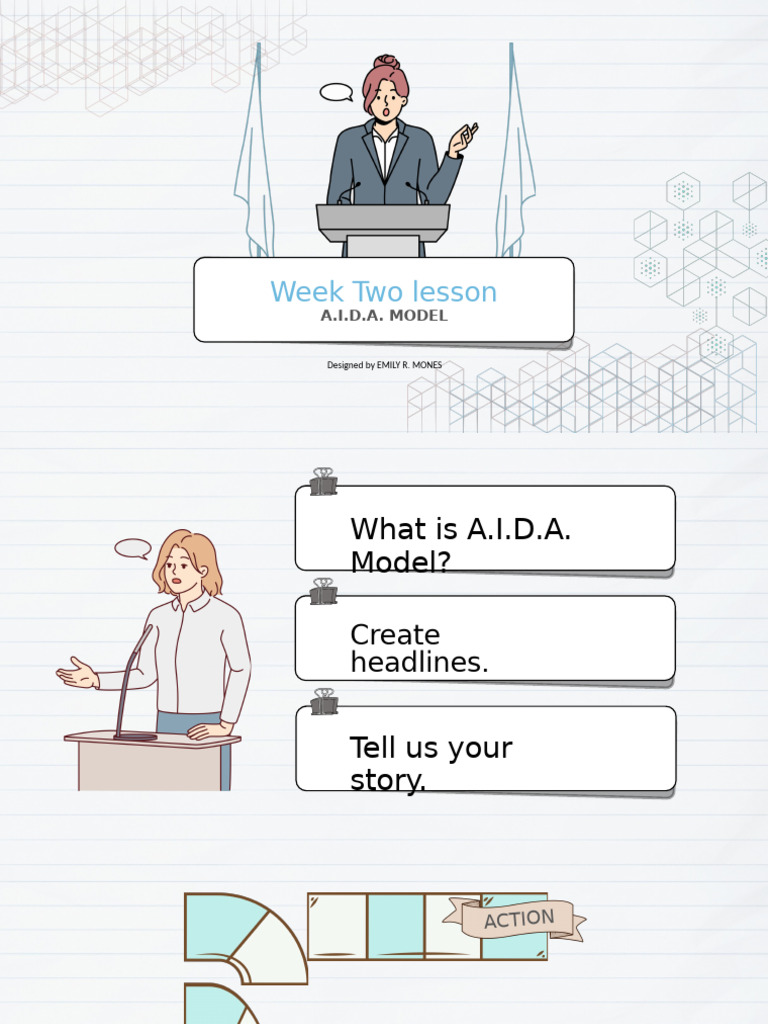 A.I.D.A. Model: Engage & Convert | PDF