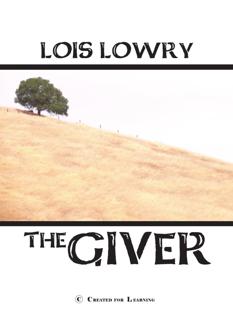The GIVER Characterisation | PDF | Learning