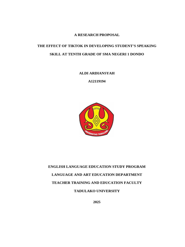 Revisi Proposal Aldi Ardiansyah | PDF | Fluency | Second Language