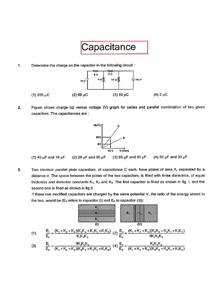 Capacitance | PDF
