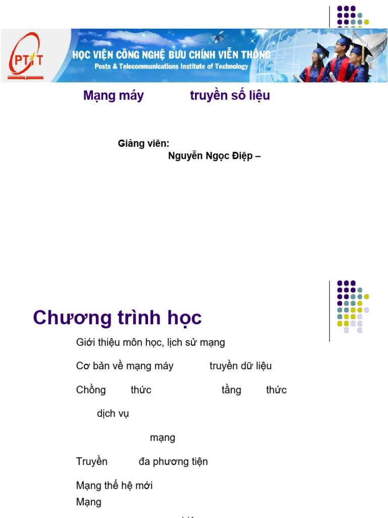 Chuong 1 - Gioi Thieu Mon Hoc. Gioi Thieu MMT | PDF