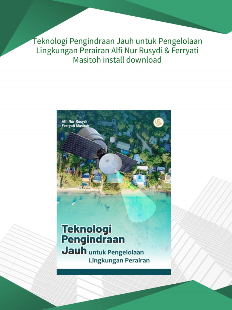Teknologi Pengindraan Jauh Untuk Pengelolaan Lingkungan Perairan Alfi ...