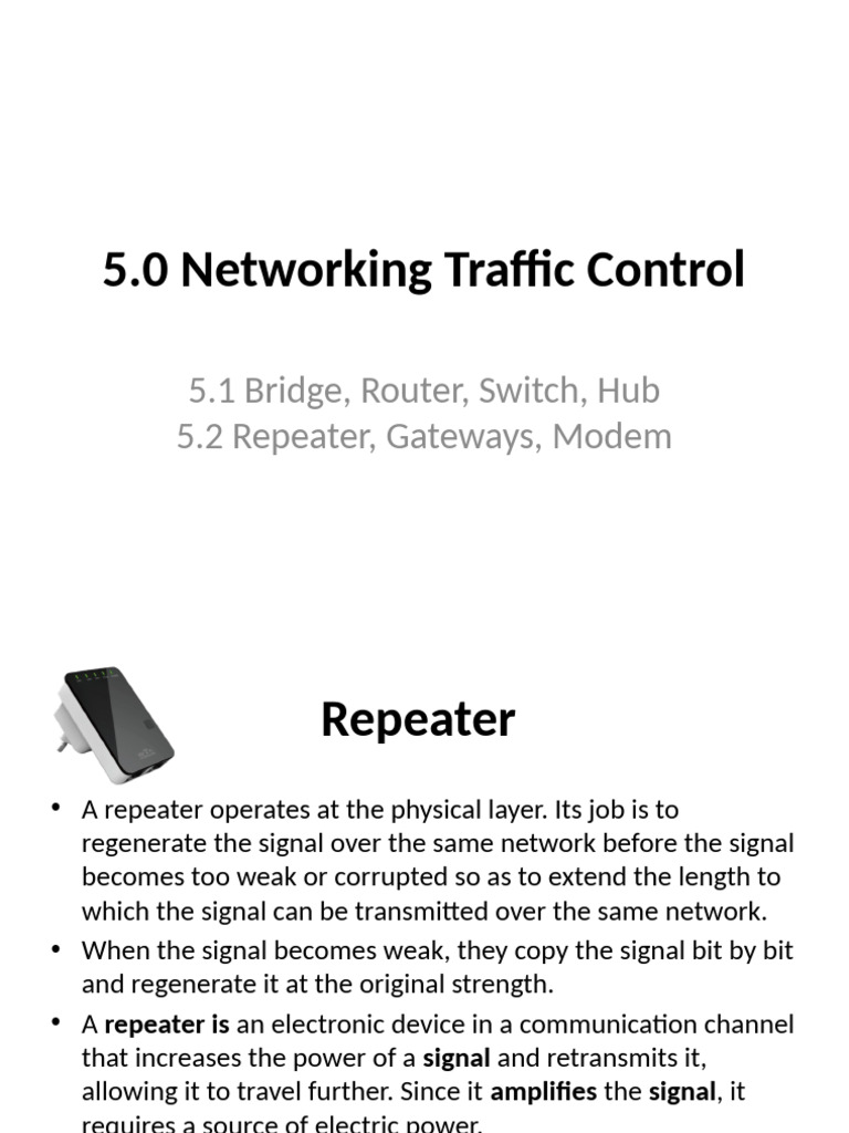 5.0 Networking Traffic Control | PDF | Computer Network | Network Switch