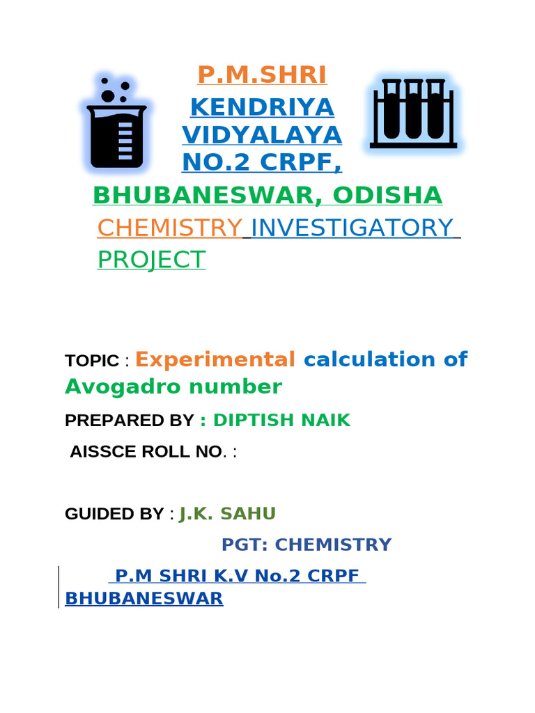 Avogadro Number Calculation Project | PDF | Mole (Unit) | Gases