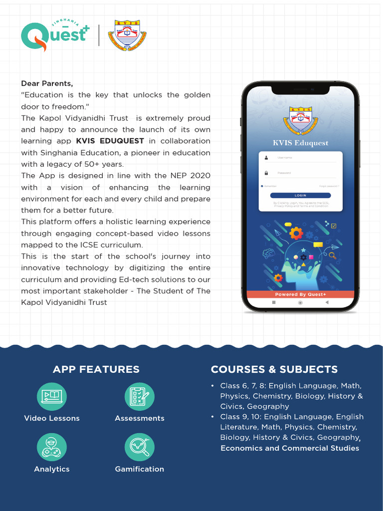 KVIS Parent Letter | PDF