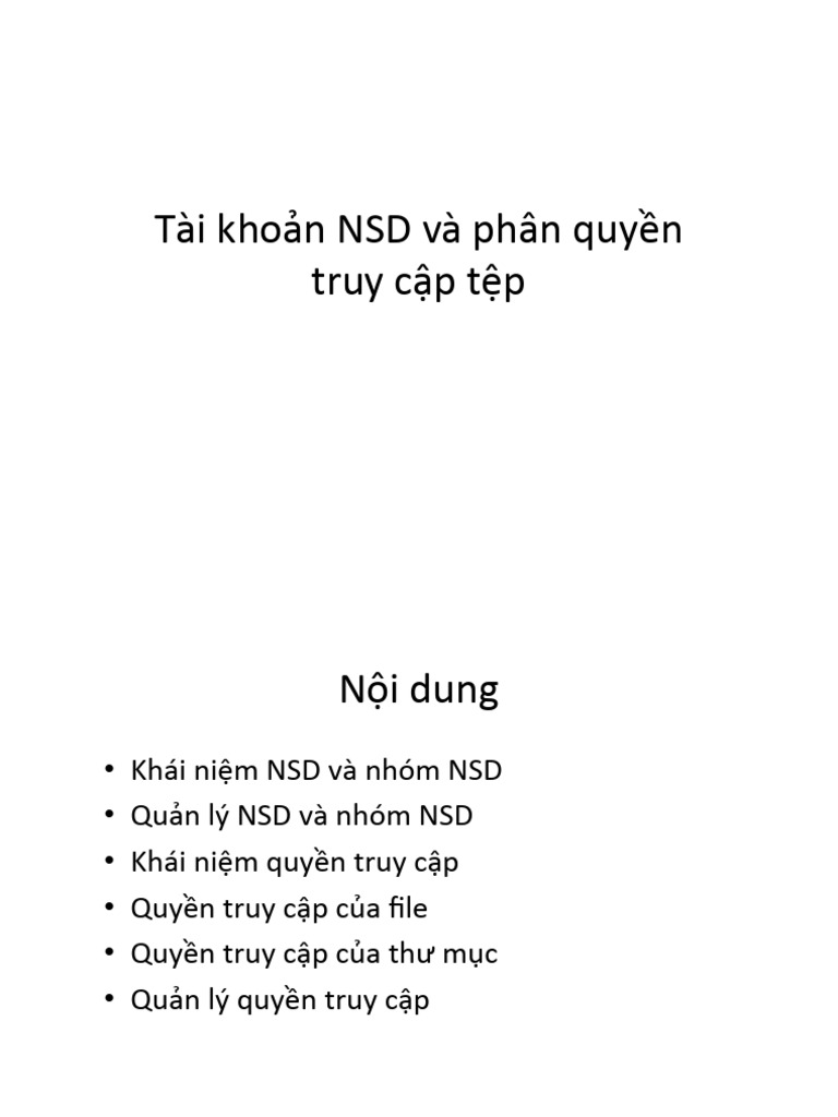 04 Accounts Permissions 1 | PDF