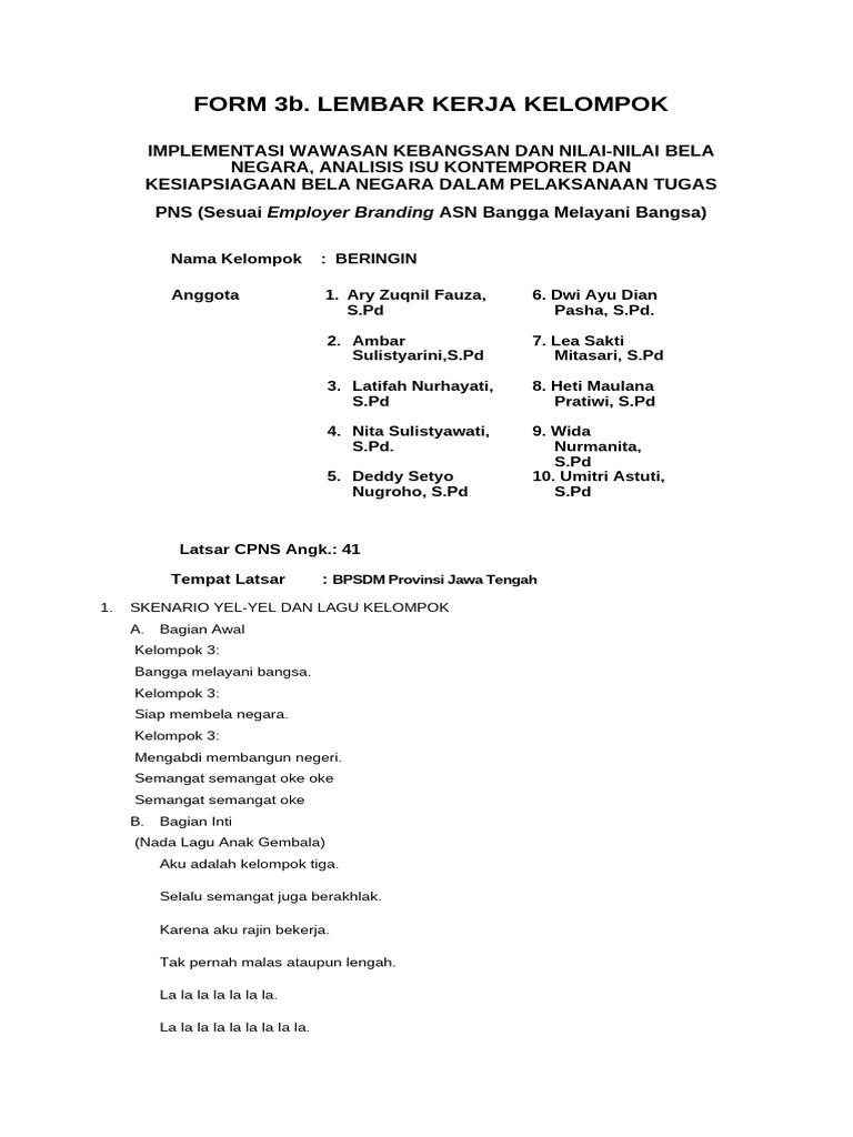 ROLL PLAY Tugas Kelompok Minggu 1 - Salin | PDF