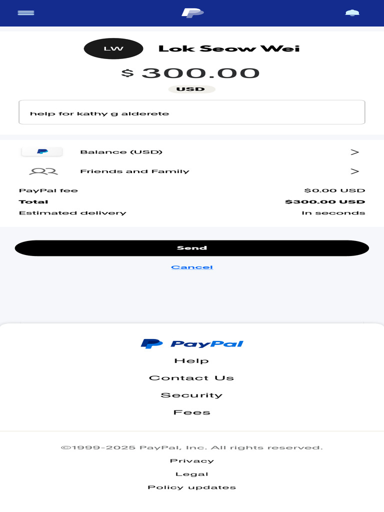 PayPal Send Money Preview 3 | PDF