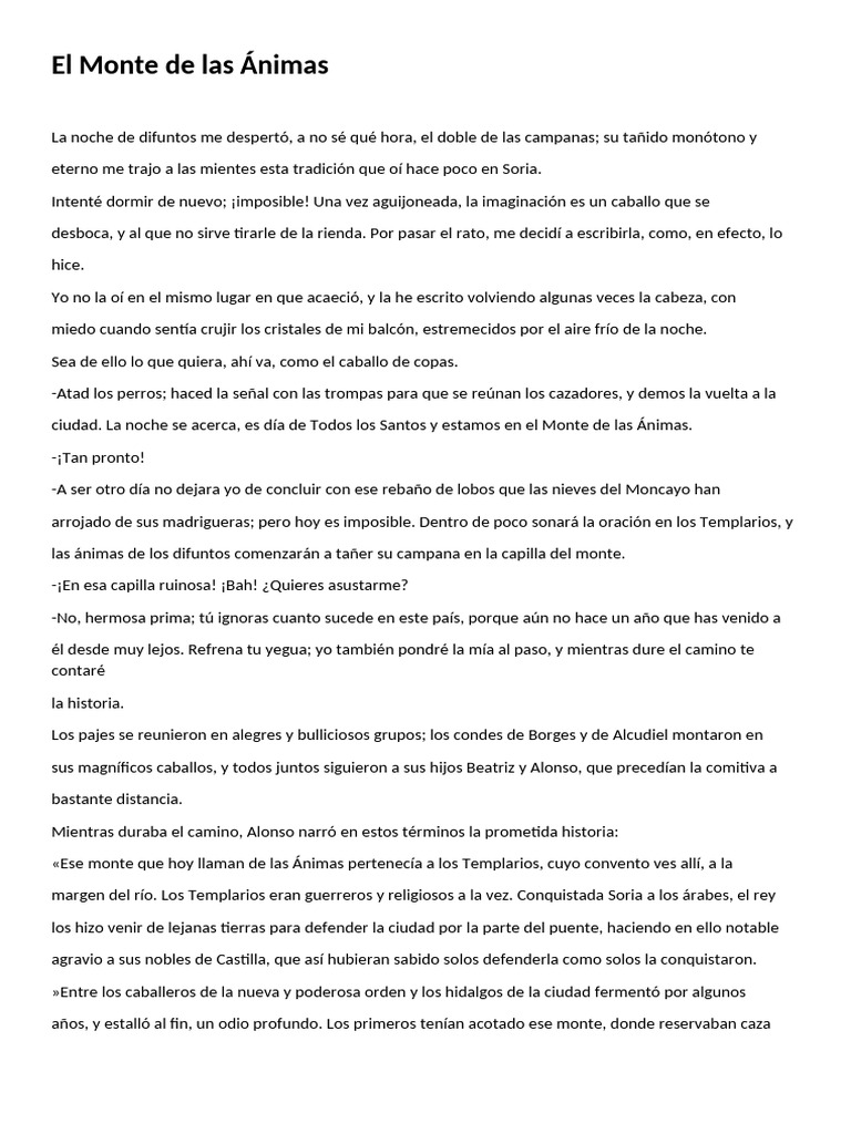 Leyendas de Bécquer | PDF | Amor