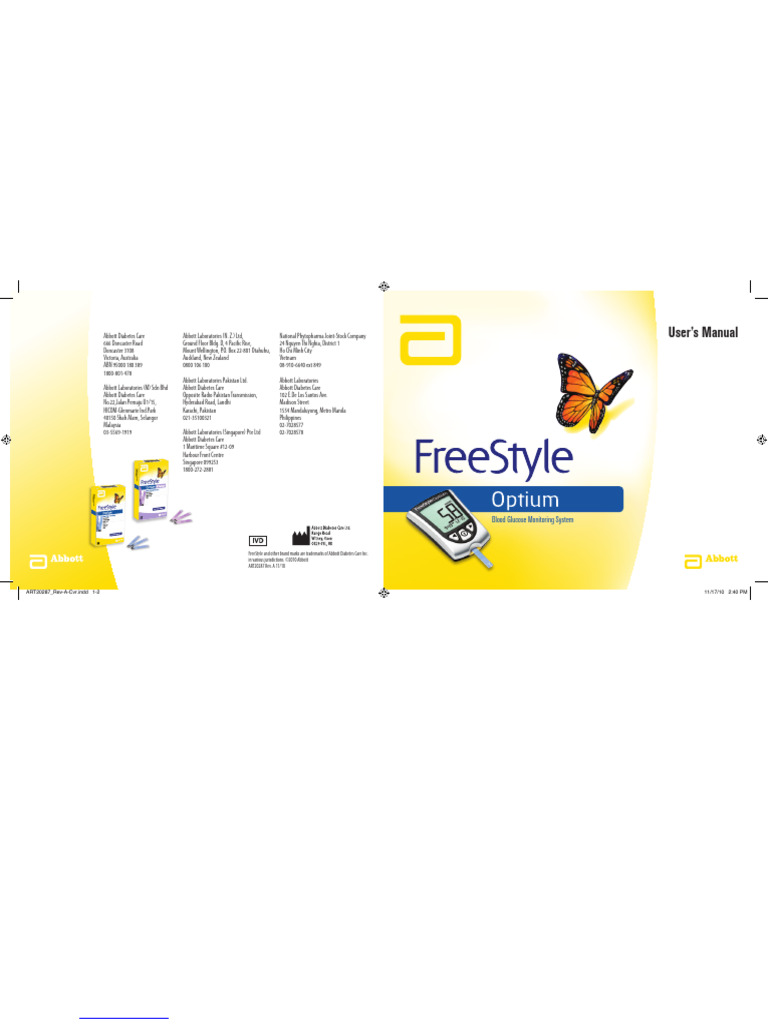 Freestyle Optium | PDF | Hypoglycemia | Endocrine Pancreas