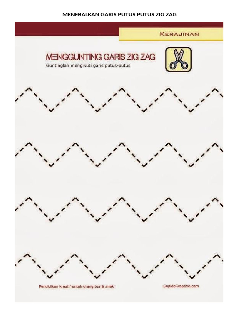 Menebalkan Garis Putus Putus Zig Zag | PDF