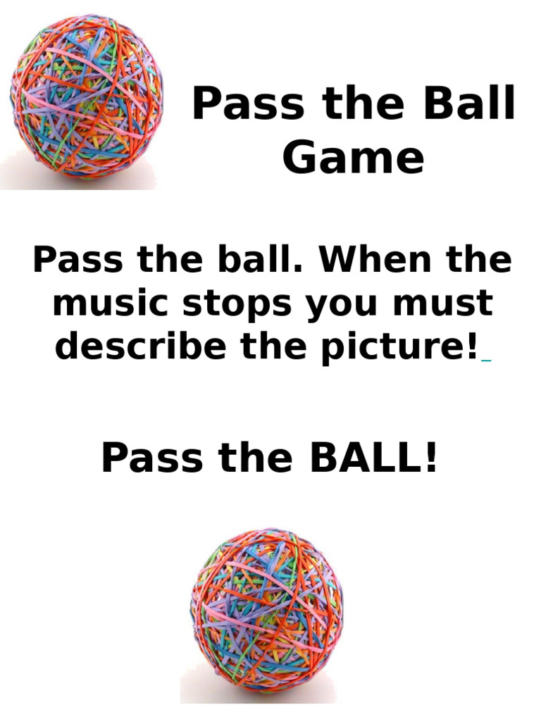 My Body Pass The Ball Game Activities Promoting Classroom Dynamics ...