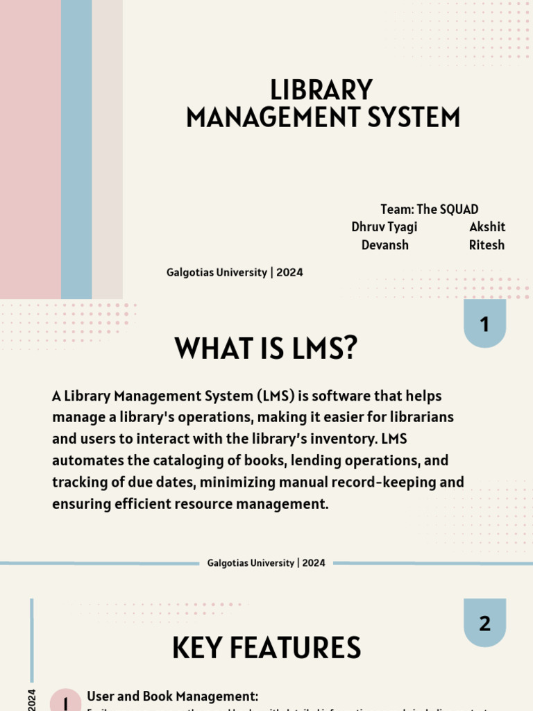 Galgotias University Library System | PDF | Databases | Data Management