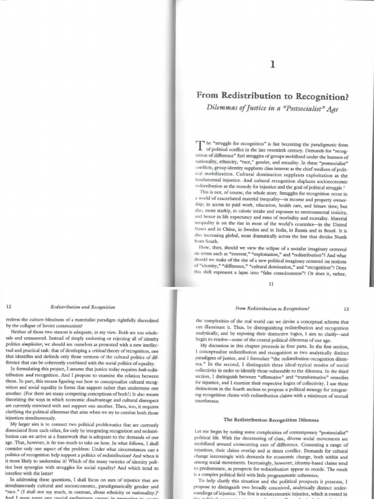 Fraser Recognition Redistribution | PDF