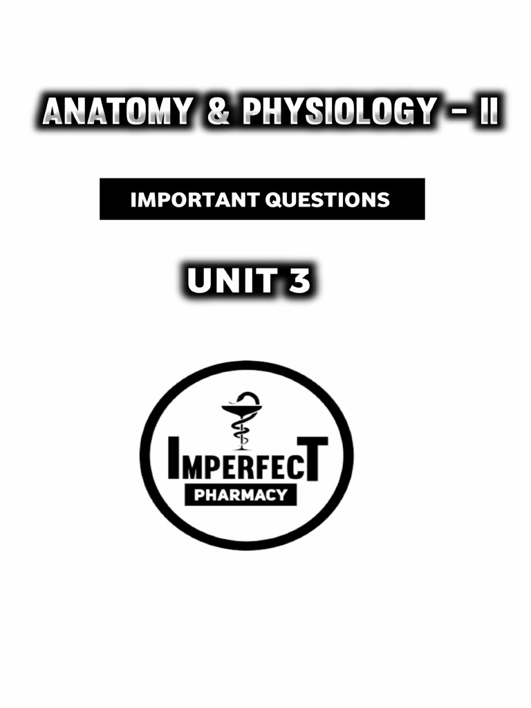 UNIT 3 HAP II Imperfect Pharmacy | PDF
