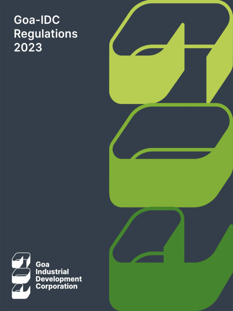 Goa IDC Regulations Manual 2023 | PDF