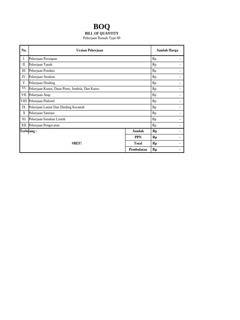Contoh Format Rab | PDF