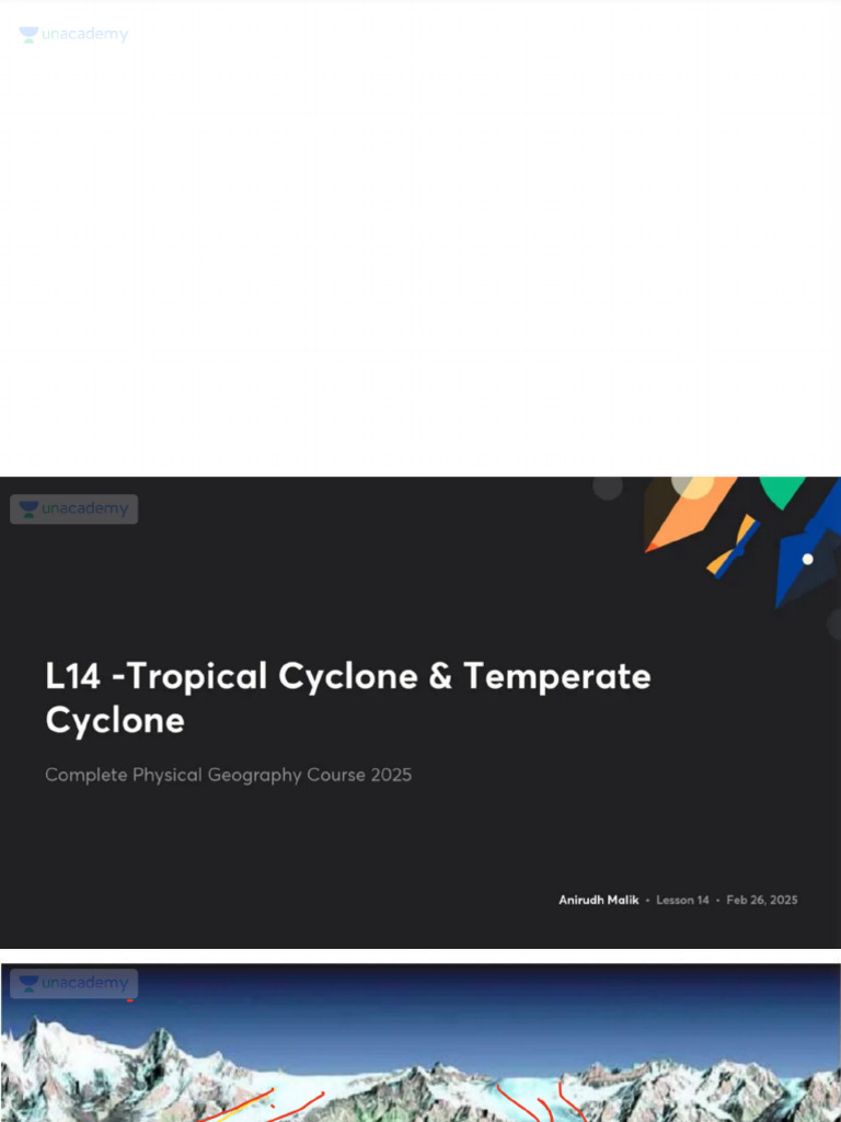 L14 Tropical Cyclone Temperate Cyclone With Anno | PDF