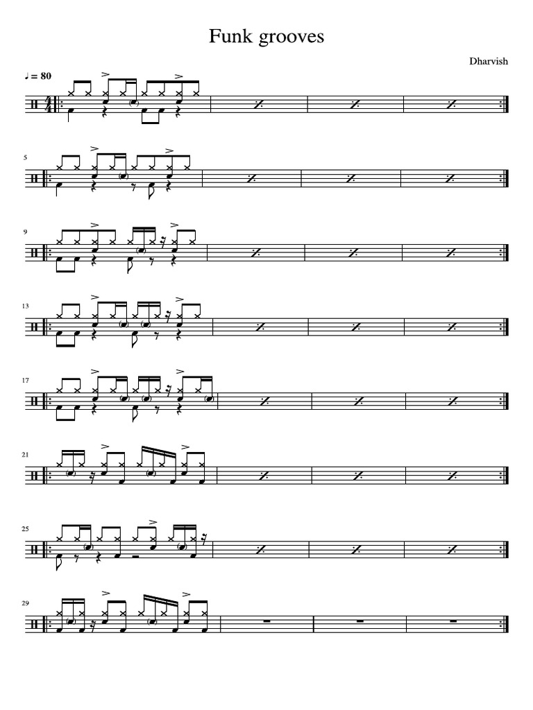 Funk Grooves Pdf