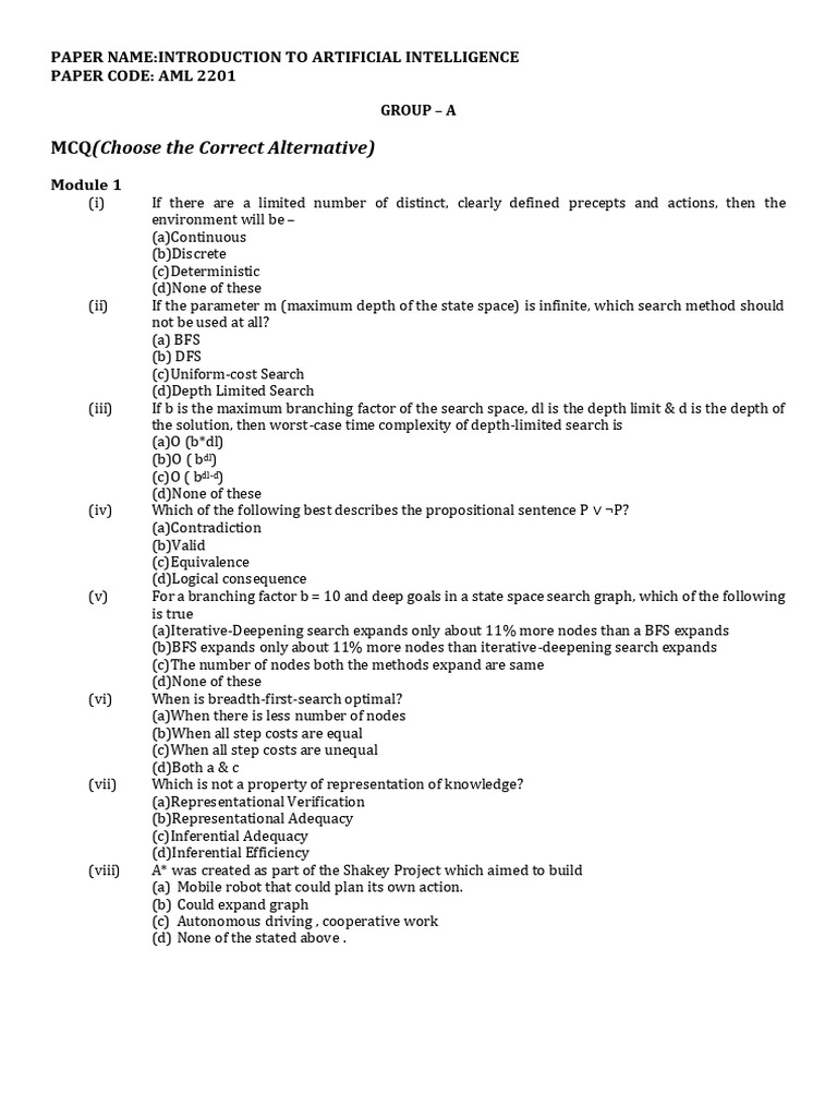 Question Bank Aml 2201 (Aiml) | PDF | Applied Mathematics | Theoretical ...