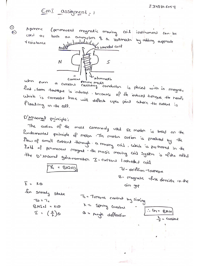 Emi Assignment 1 | PDF