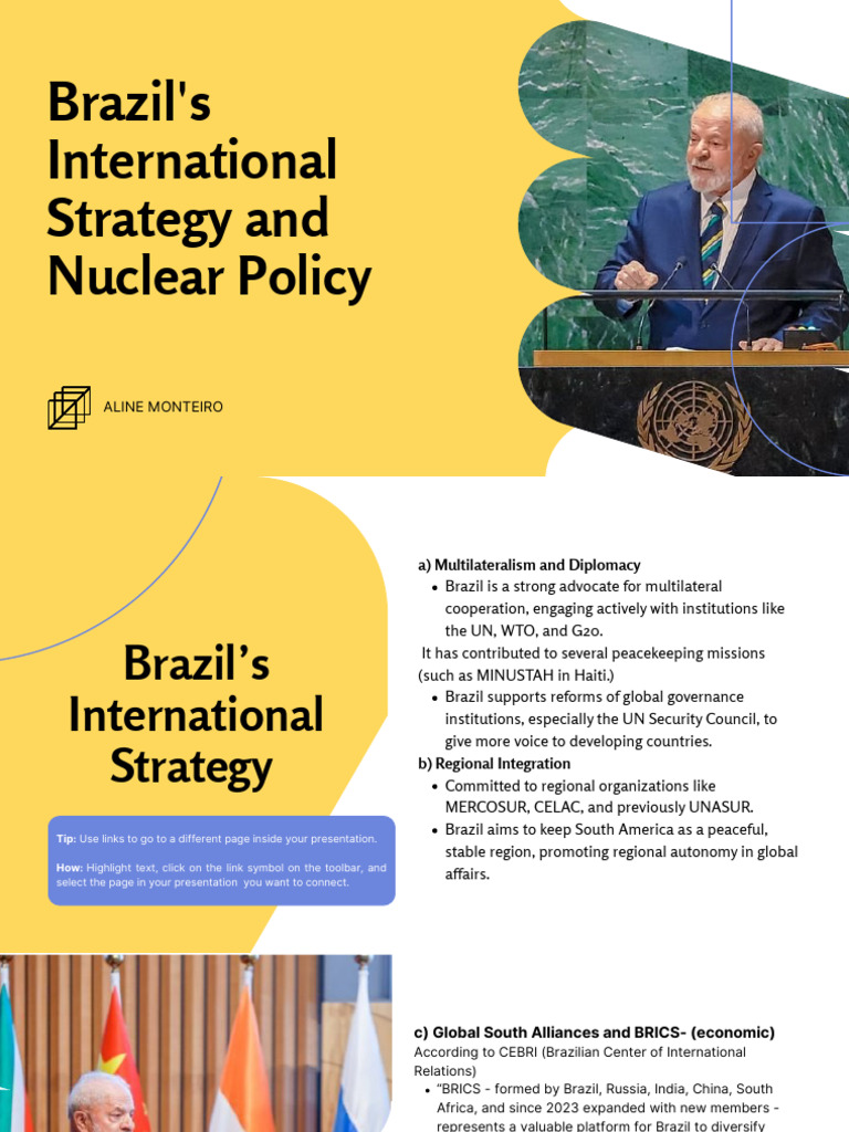 Brazil's International Strategy and Nuclear Policy-2 | PDF | Brazil ...