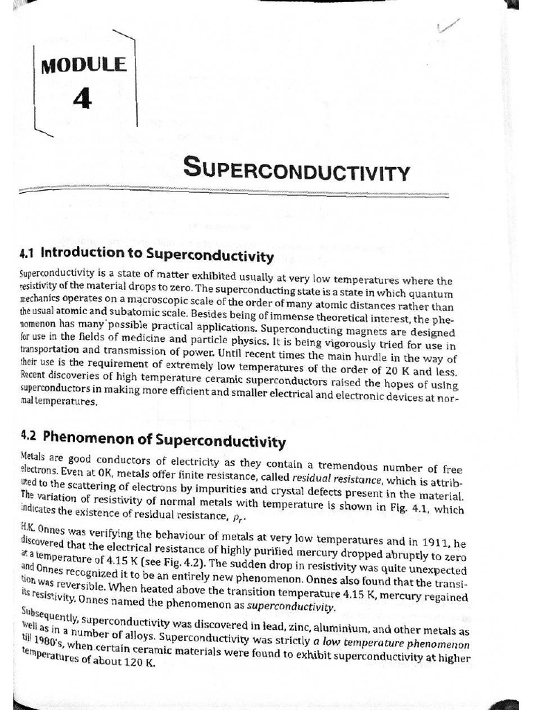 Superconductivity by S.chand Publications | PDF