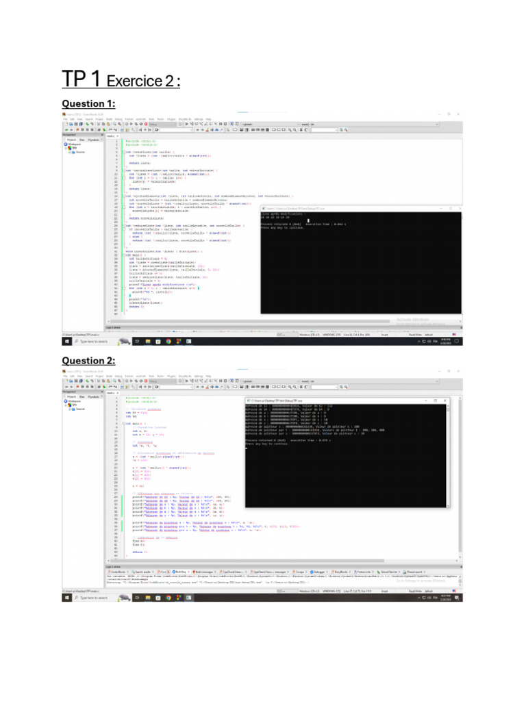 TP Programation C2 | PDF