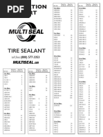 Tyres Hoosier Chart | PDF | Tire | Transportation Engineering