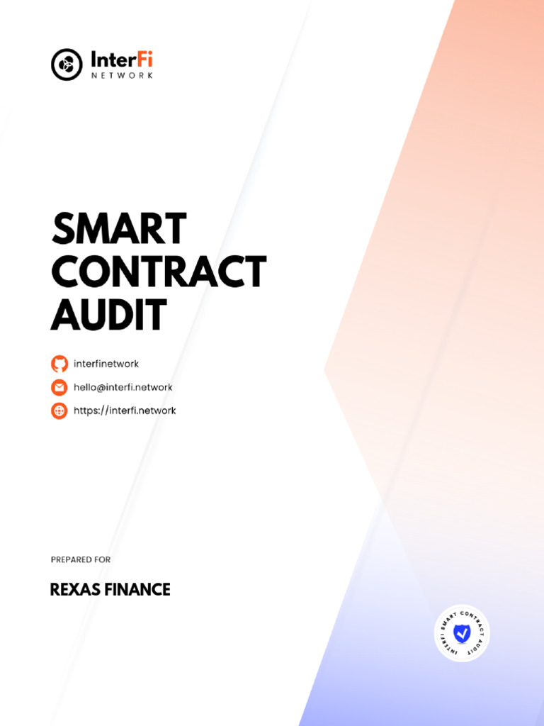 Rexas Finance Audit Report InterFi | PDF | Risk | Cryptocurrency