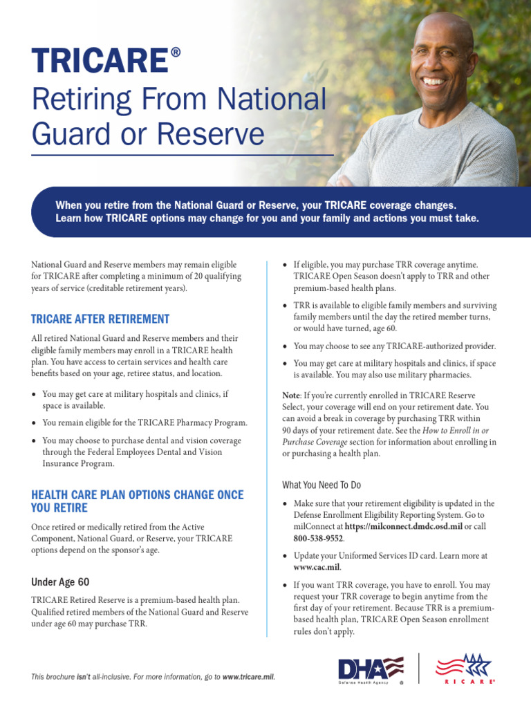 Tricare Retiring NGR Brochure Final 122024 508c | PDF | Medicare ...